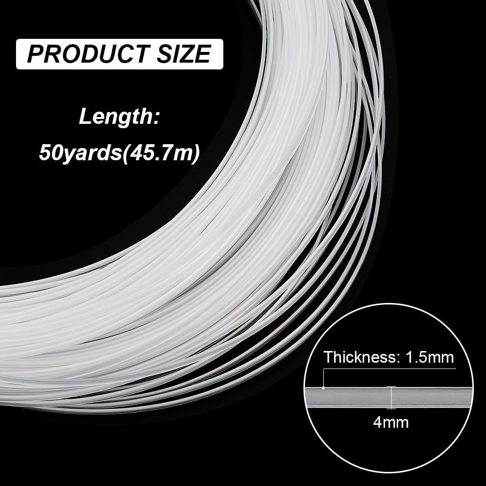 1roll 50 yard x 4mm PP Boning Roll Plastic Corset Webbing Boning for ...