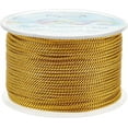 1roll 50M 2mm twisted Satin Nylon Cord 3-Ply Goldenrod twisted Cord ...