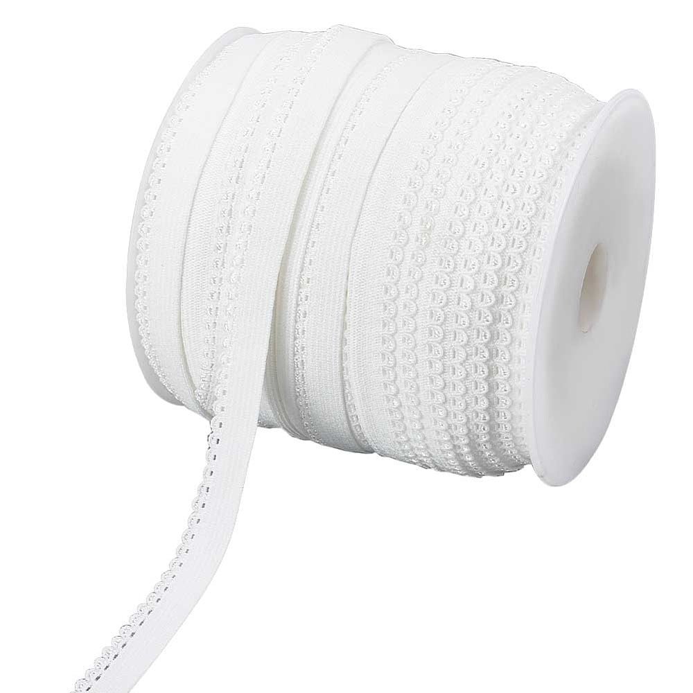 1roll 50M Chinlon Elastic Cords Single Wavy Edge Elastic Band for ...