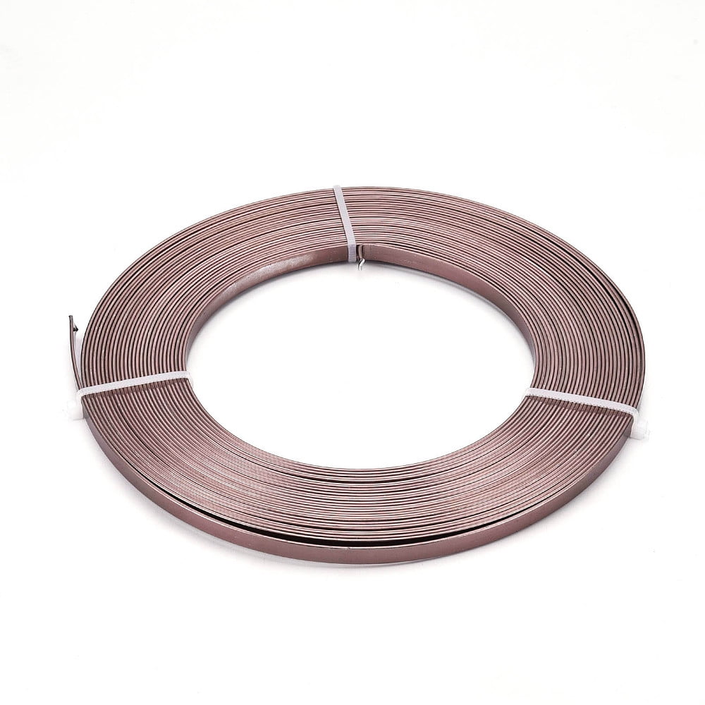 1roll Anodized Aluminum Wire Bendable Metal Craft Wire Flat Craft Wire ...
