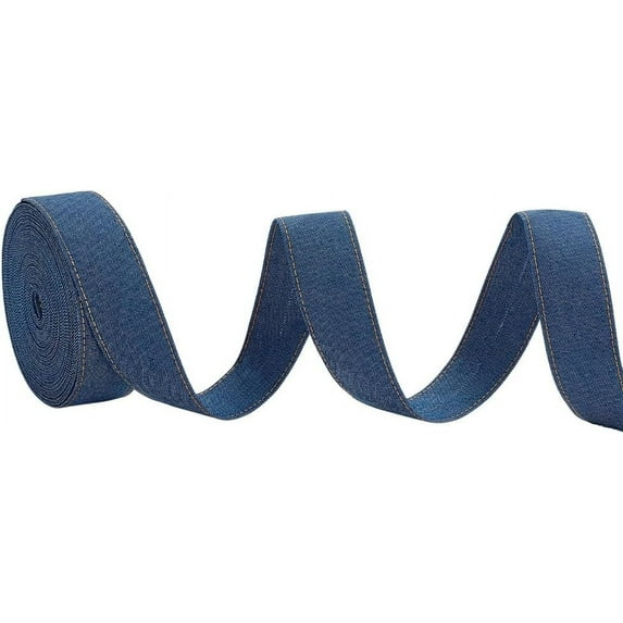 1roll Denim Ribbons for Bow Making Marine Blue 1-5/8 inch(40mm) about ...