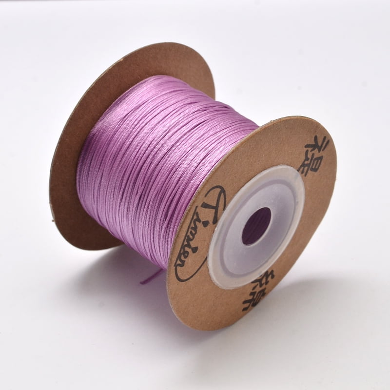 1roll Dyed Nylon Threads String Threads Cords Medium Orchid 0.4mm about ...