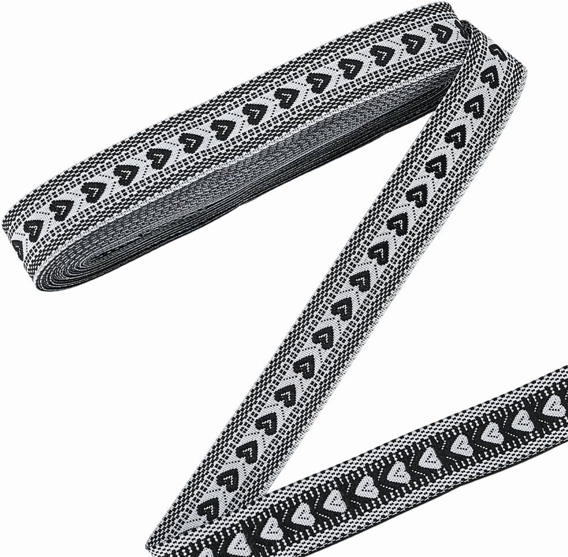 1roll Ethnic Style Floral Pattern Embroidery Polyester Ribbons Jacquard ...