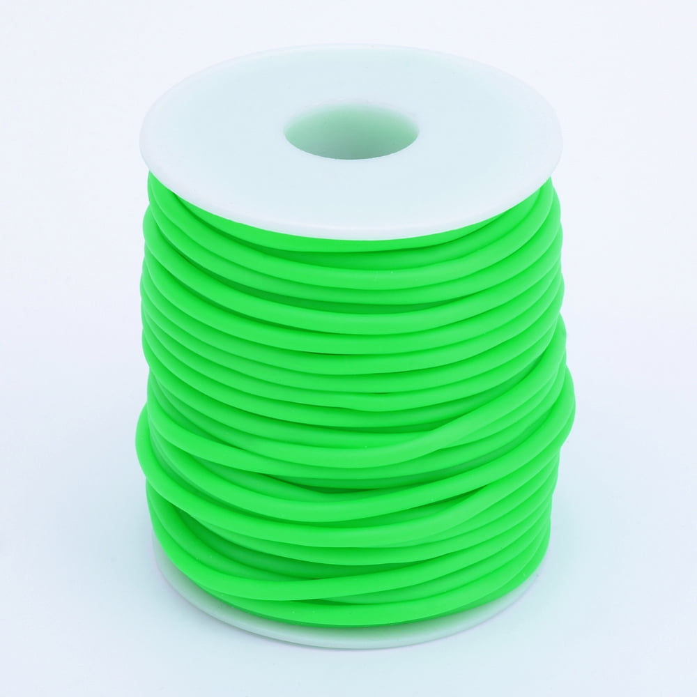 1roll Hollow Pipe PVC Tubular Rubber Cord Wrapped Around White Plastic ...