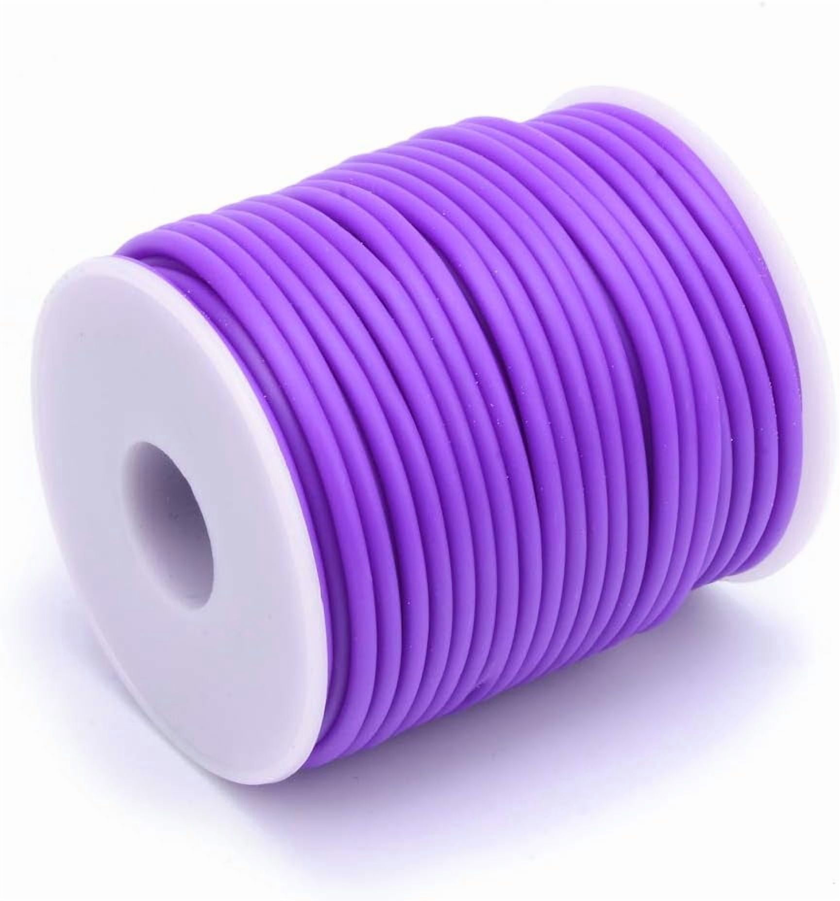 1roll Hollow Pipe PVC Tubular Rubber Cord Wrapped Around White Plastic ...