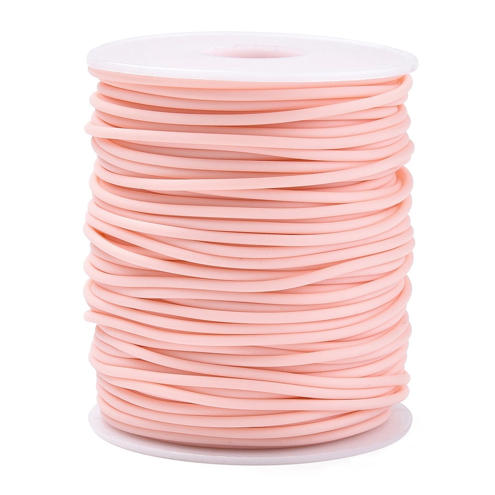 1roll Hollow Pipe PVC Tubular Rubber Cord Wrapped Around White Plastic ...