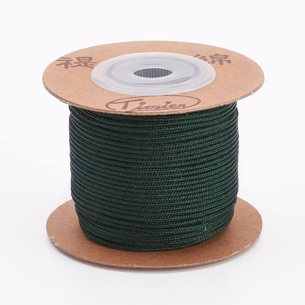 1roll Nylon Cords String Threads Cords Round Dark Slate Gray 1.5mm ...