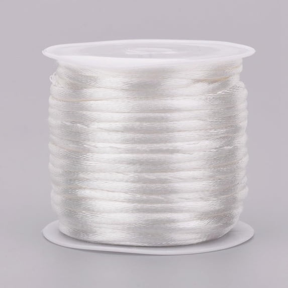 1roll Nylon Satin Rattail Cords Beading Threads for Bracelet Jewelry ...