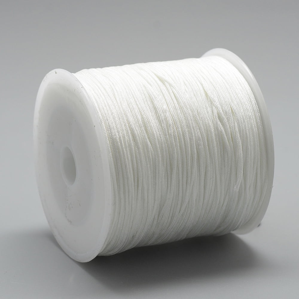 1roll Nylon Thread Chinese Knotting Cord White 0.4mm about 174.98 Yards ...