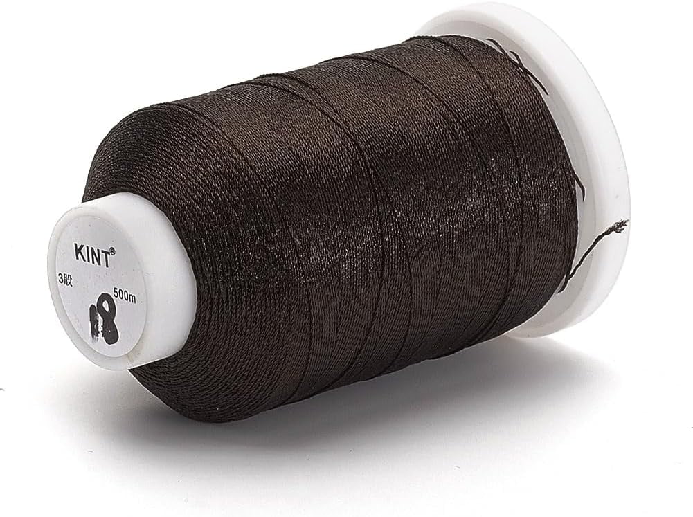 1roll Nylon Thread Sewing Thread 3-Ply Coffee 0.3mm about 500m/roll ...