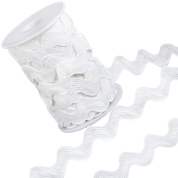 1roll Polyester Wavy Fringe Trim Wave Bending Lace Ribbon for Clothes ...