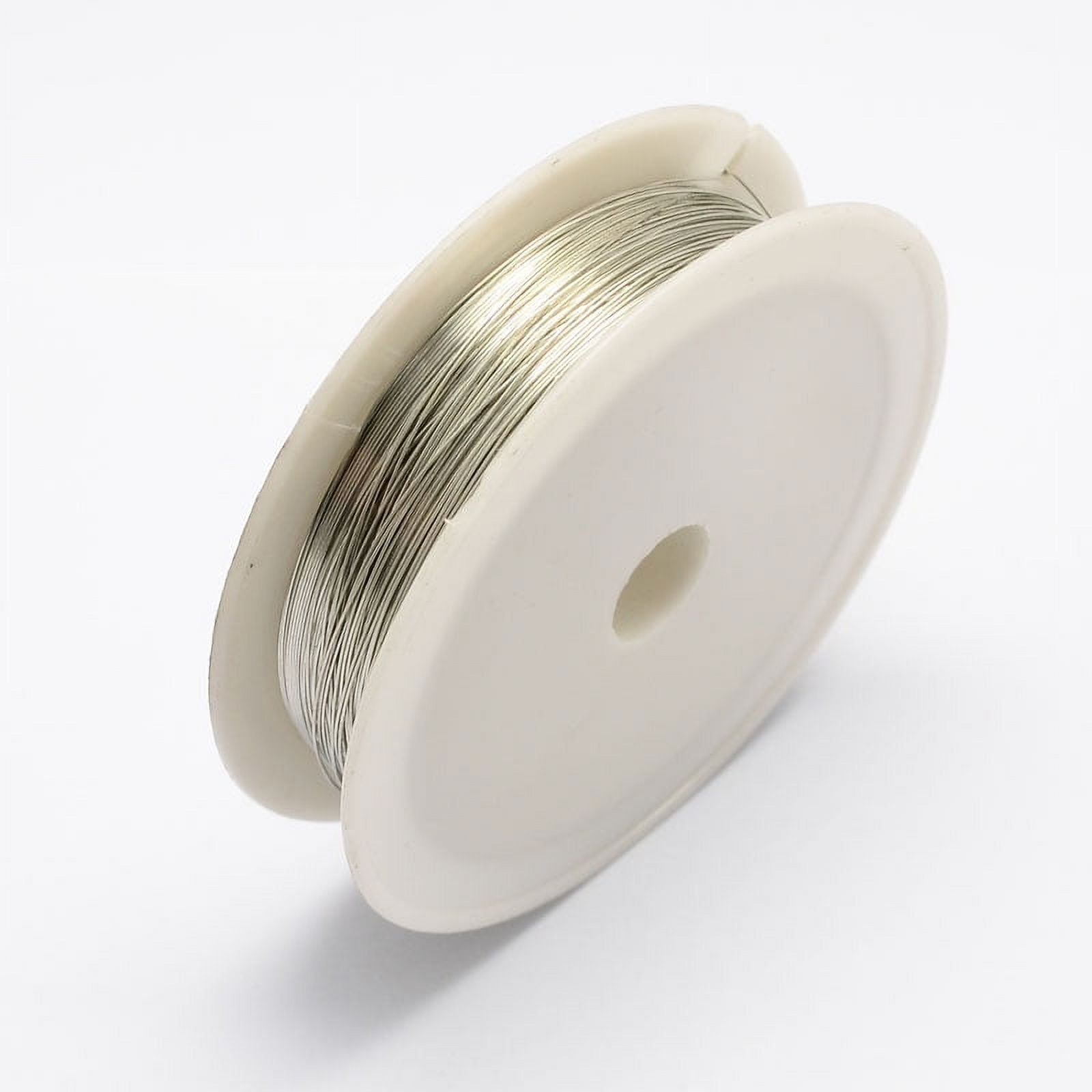 1roll Round Iron Wire Silver 24 Gauge 0.5mm about 7m roll - Walmart ...