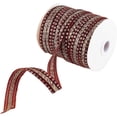 1roll Sparkle Style Polyester Ribbons Sequin Coconut Brown 15x1mm 32.81 ...