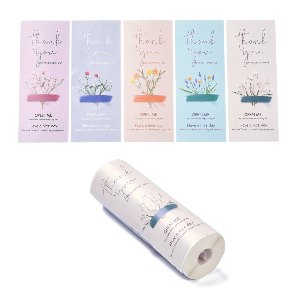 1roll Thank You for Your Purchase Label Stickers rolls Rectangular ...