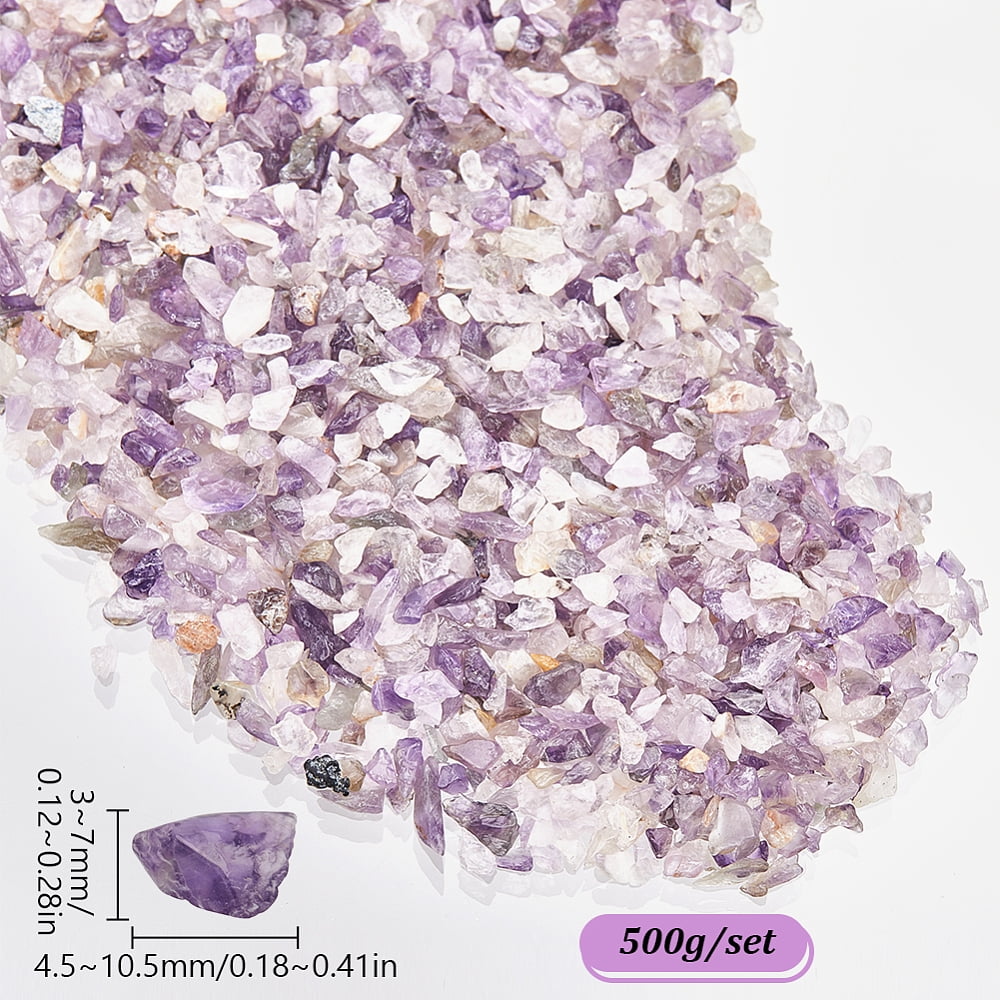 1set 1.1 Lb/500g Crushed Stone Chips Bulk Gemstones Amethyst Stone ...