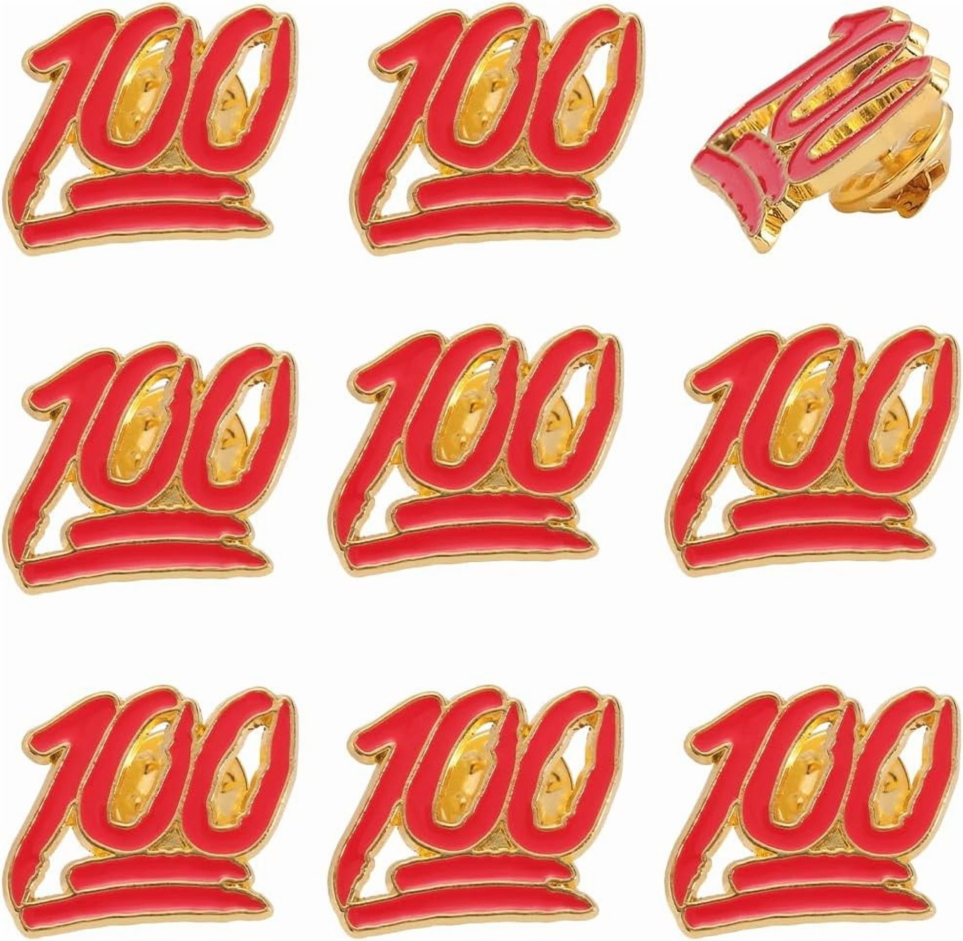 1set 1 Box 12Pcs School Enamel Pin Teacher Appreciation Pins Red Gold ...