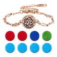1set 1 Colors Stainless Steel Oval Link Bracelets Essential Oil ...