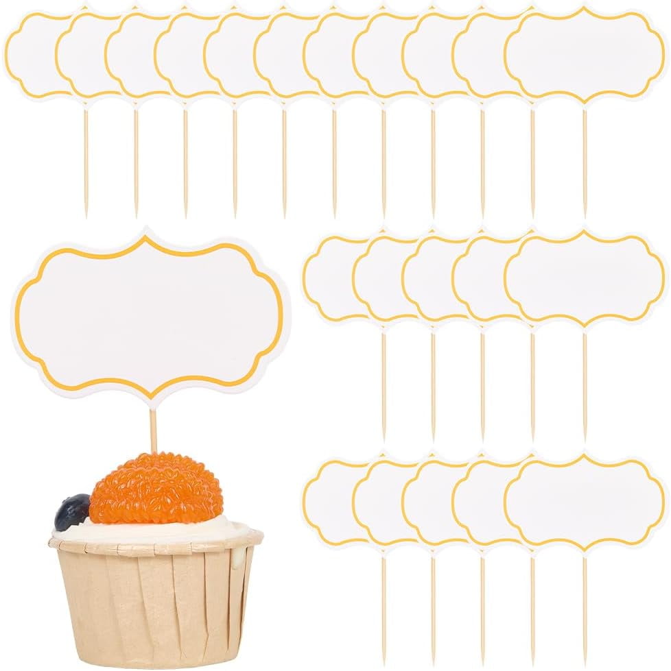 1set 1 set Paper Blackboard Cake Toppers Cake Insert Cards for Cake ...