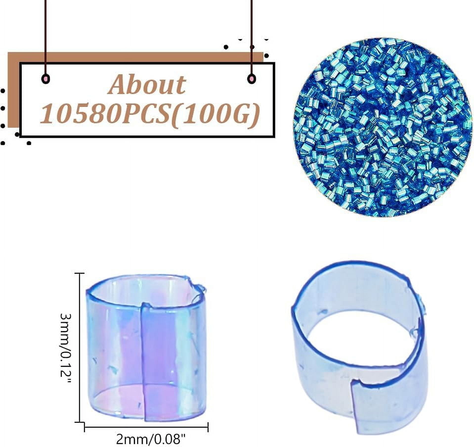 1set 100G Plastic Tube Beads Column Royal Blue 3x2mm Hole: 1.8mm - Walmart.com