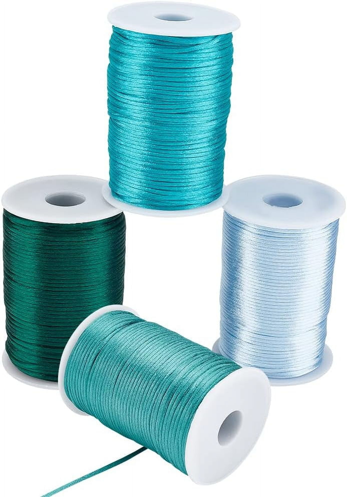 1set 109.36 Yards Satin Rattail Cord String Satin Sage Rope Polyester ...