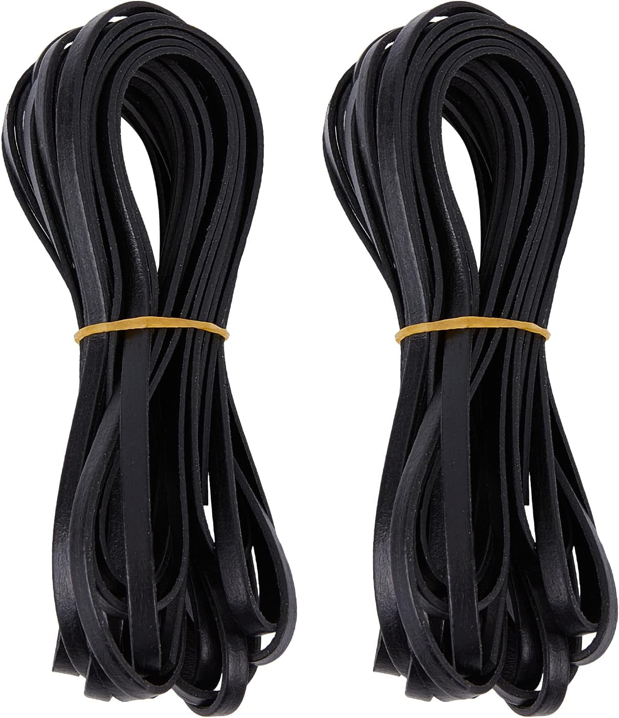 1set 11Yds 5mm Flat Genuine Leather Cord String Leather Shoelace Lace ...