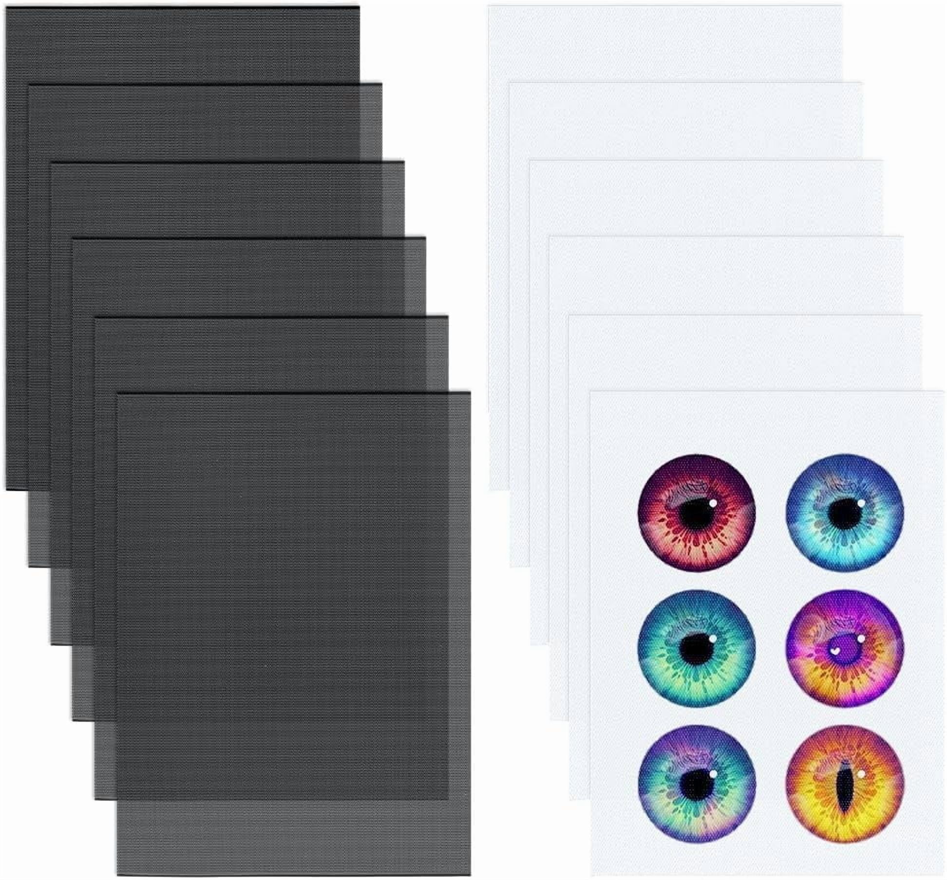 1set 12 Sheets 2 Colors Fursuit Eye Mesh 11.8x8.6inch PVC Eye Mesh ...