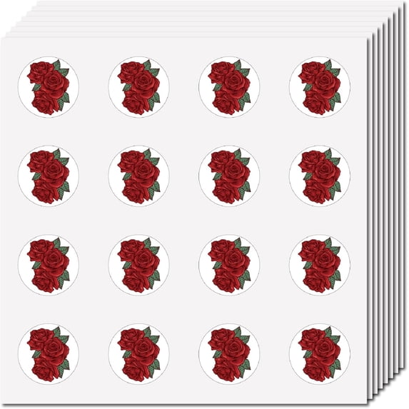 1set 128Pcs Rose Planner Stickers Small Flower Vinyl Decal Self ...