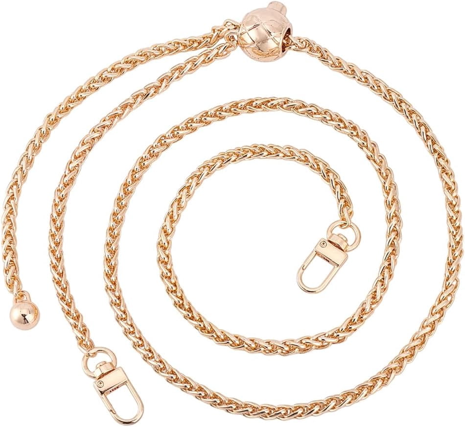 1set 1pc Adjustable Alloy Wheat Chain bag Handles bag Straps with Cord ...