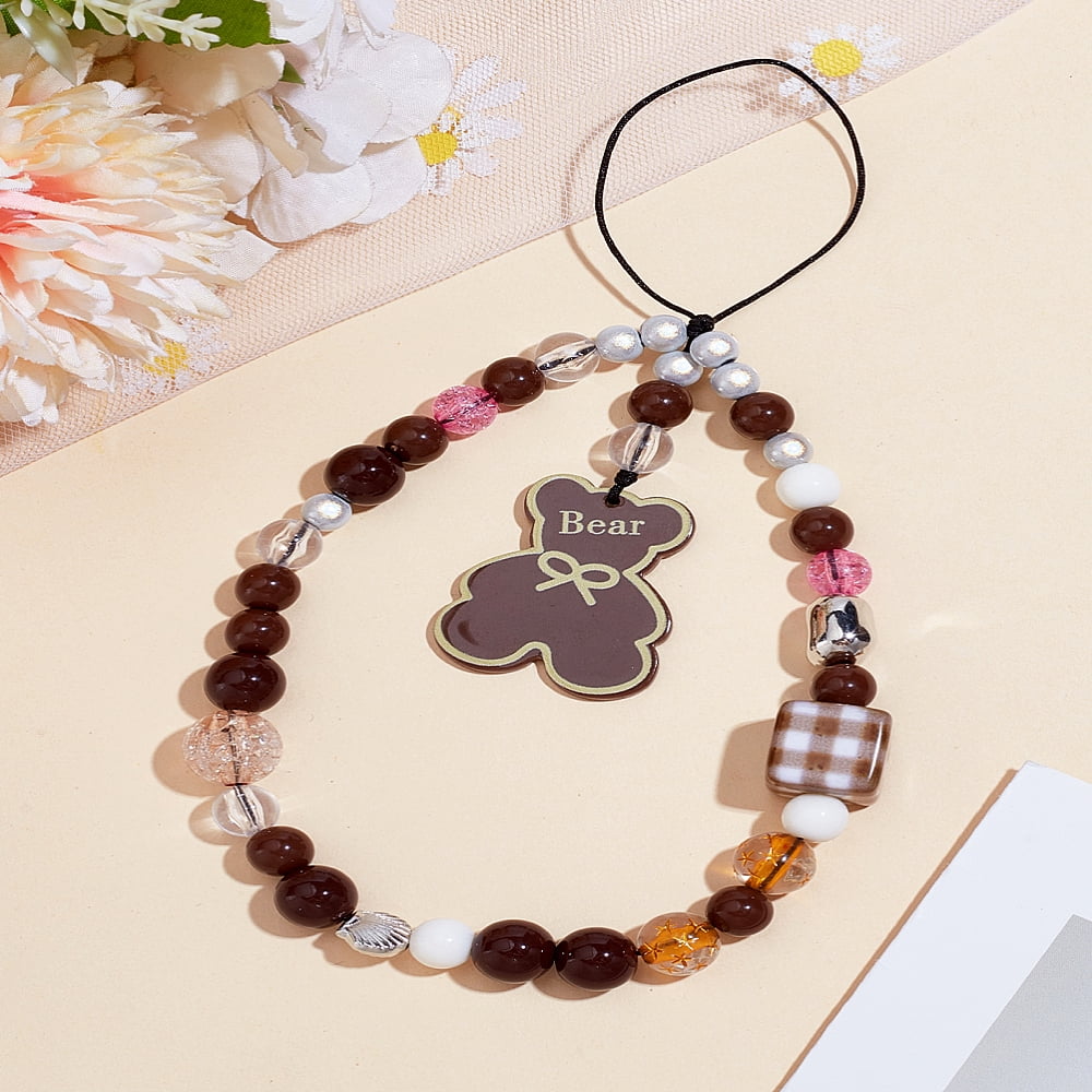 1set 1pc Resin Mobile Straps Bear Mixed color 200mm - Walmart.com