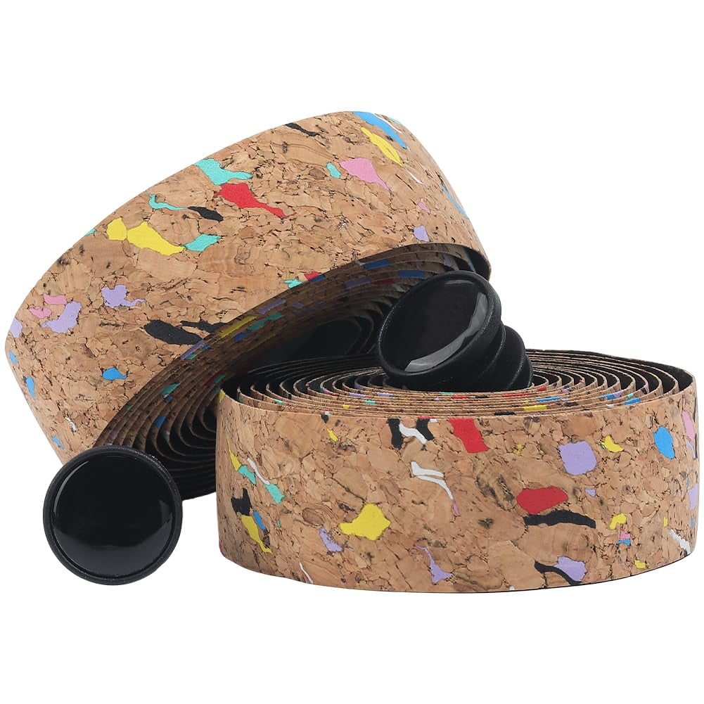 1set 2 Rolls Road Bike Handle Tape Cork Handlebar Tape Bicycle Handle ...