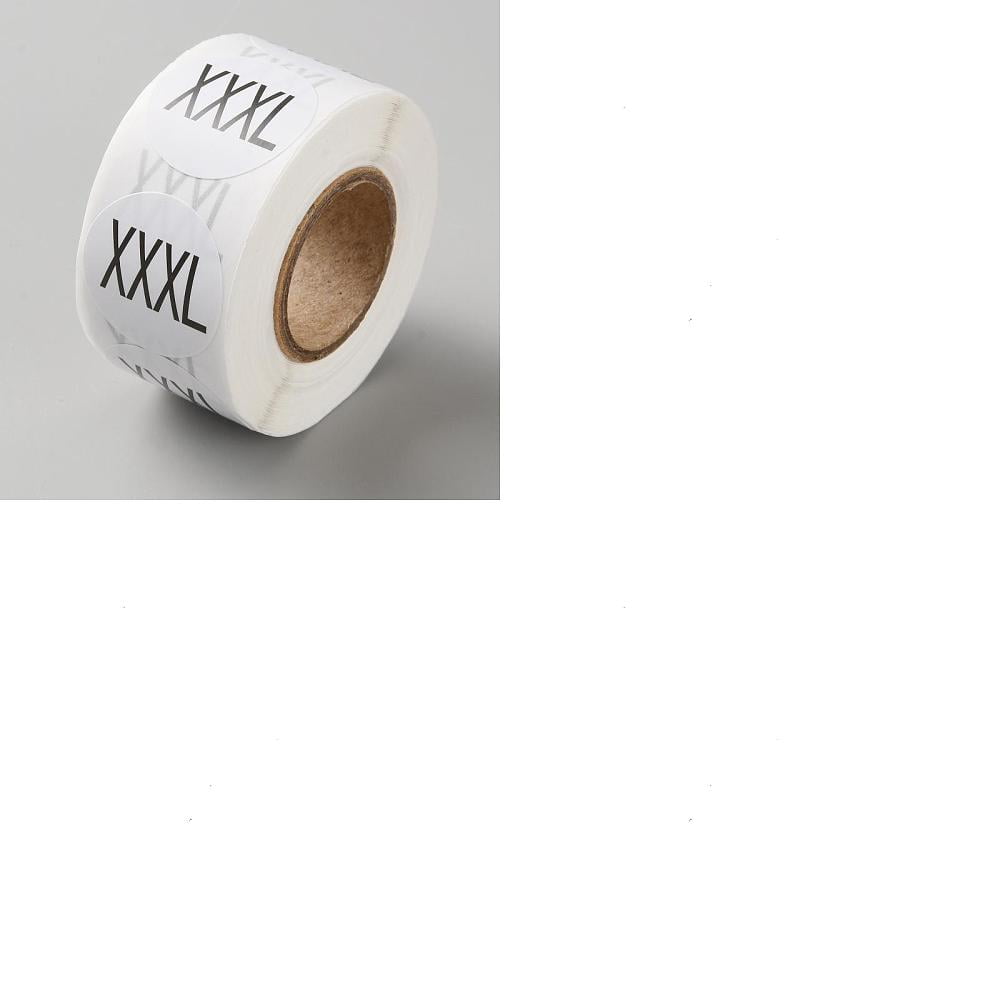 1set 2 rolls Paper Self-Adhesive Clothing Size Labels Sticker rolls for ...