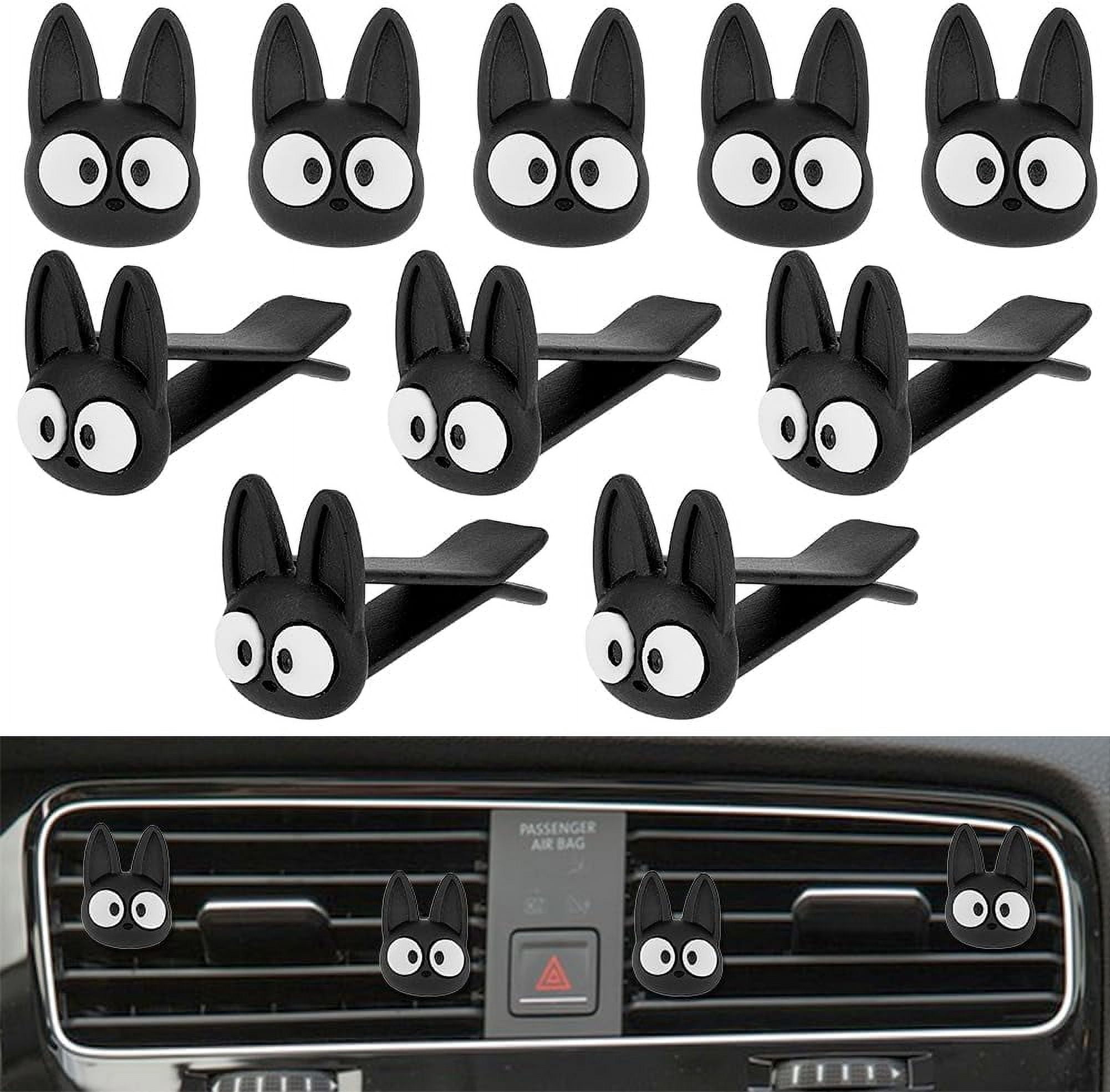 1set 20pcs Playful Cat Head Air Vent Clips Resin Car Interior Air ...