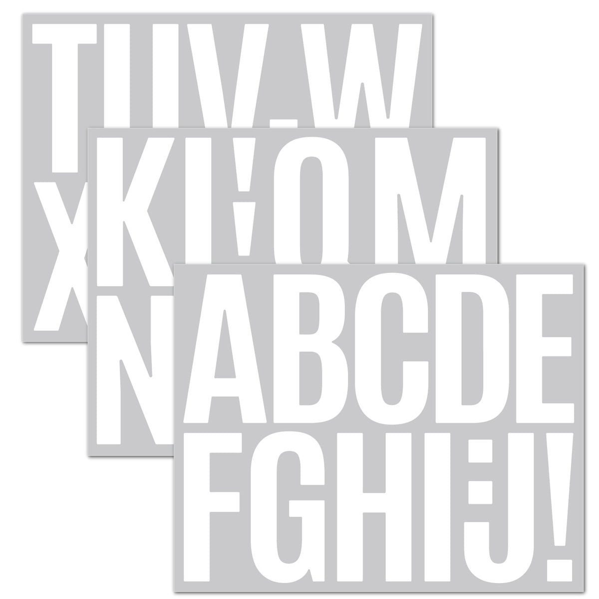 1Set 24 Sheets Large Letter Stickers, 4 Inch Bulletin Board Letters ...