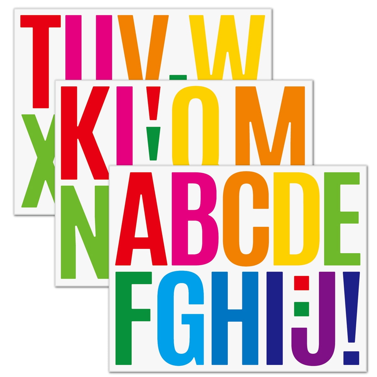 1Set 24 Sheets Large Letter Stickers, 4 Inch Bulletin Board Letters ...