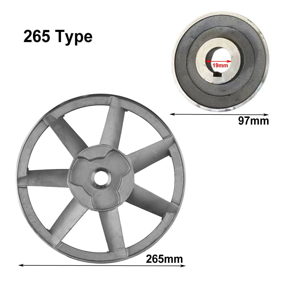 1set 265/300mm A-Type Pulley Triangle Belt Flywheel Pulley Motor Pulley ...