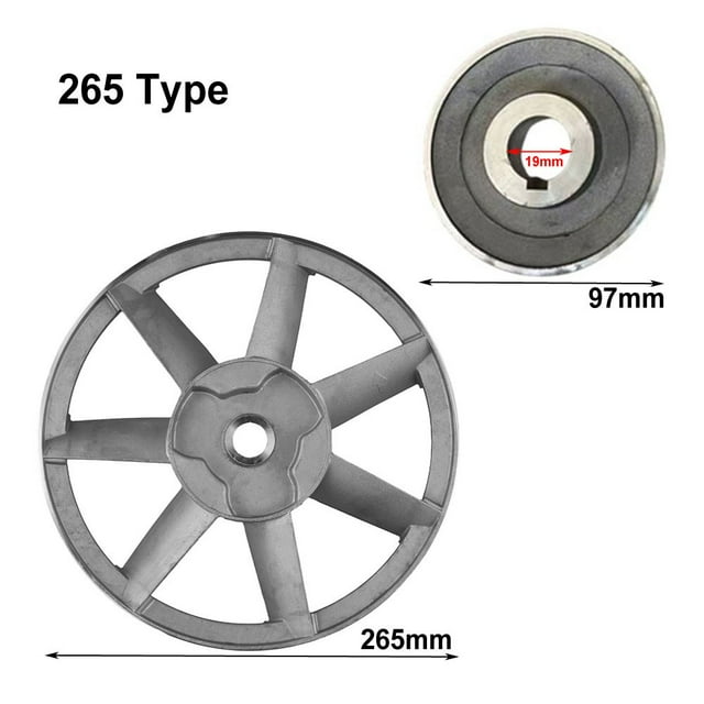 1set 265/300mm A-Type Pulley Triangle Belt Flywheel Pulley Motor Pulley ...
