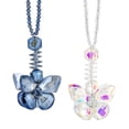 1set 2Pcs 2 Colors Glass Butterfly Pendant Decorations Hanging ...