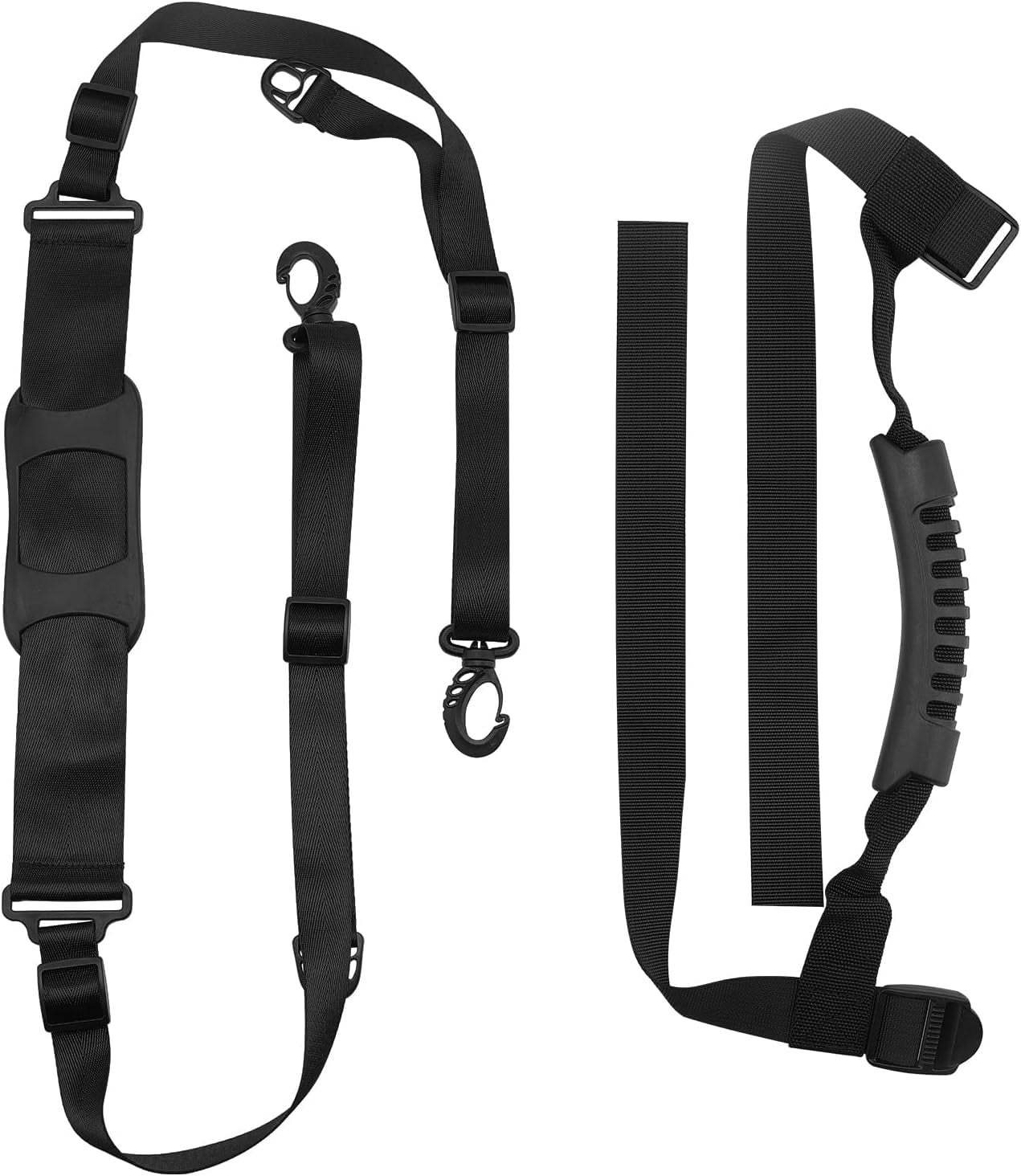 1set 2pcs 2 Style Black Adjustable Shoulder Straps 2size Nylon ...