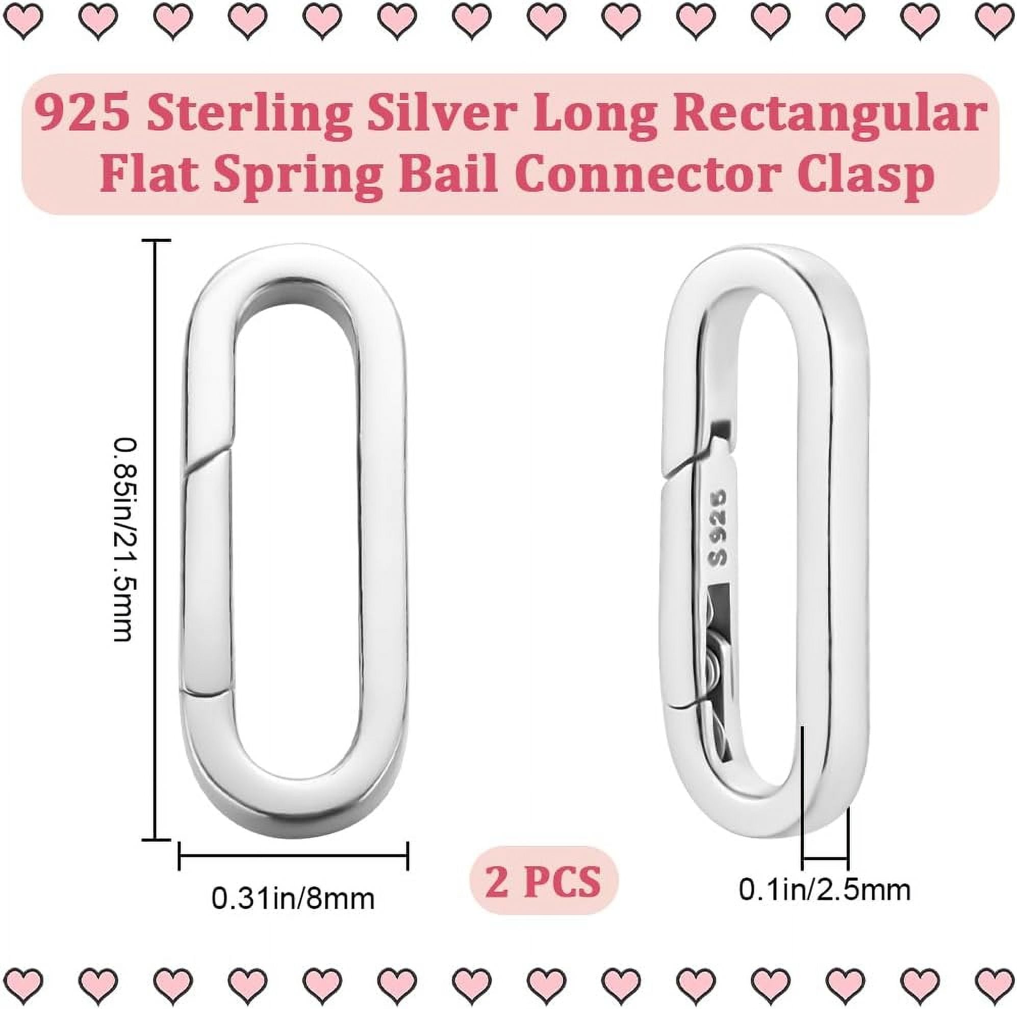 1set 2pcs Spring Gate Rings Oval 21.5x8x2.5mm - Walmart.com