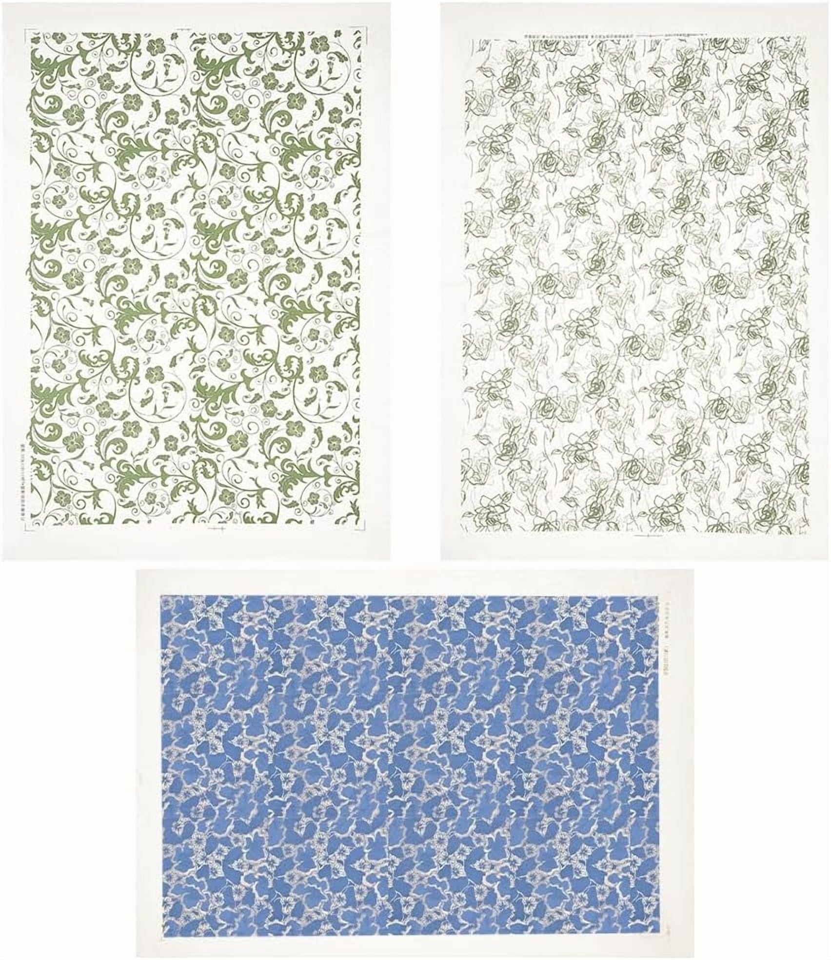1set 3 Styles Ceramic Decals Pottery Ceramics Clay Transfer Paper Mixed ...