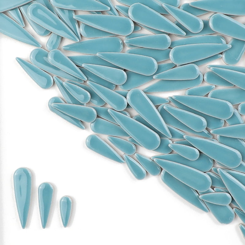 1set 3 styles Teardrop Shape Porcelain Mosaic Tiles for Mosaic Art ...