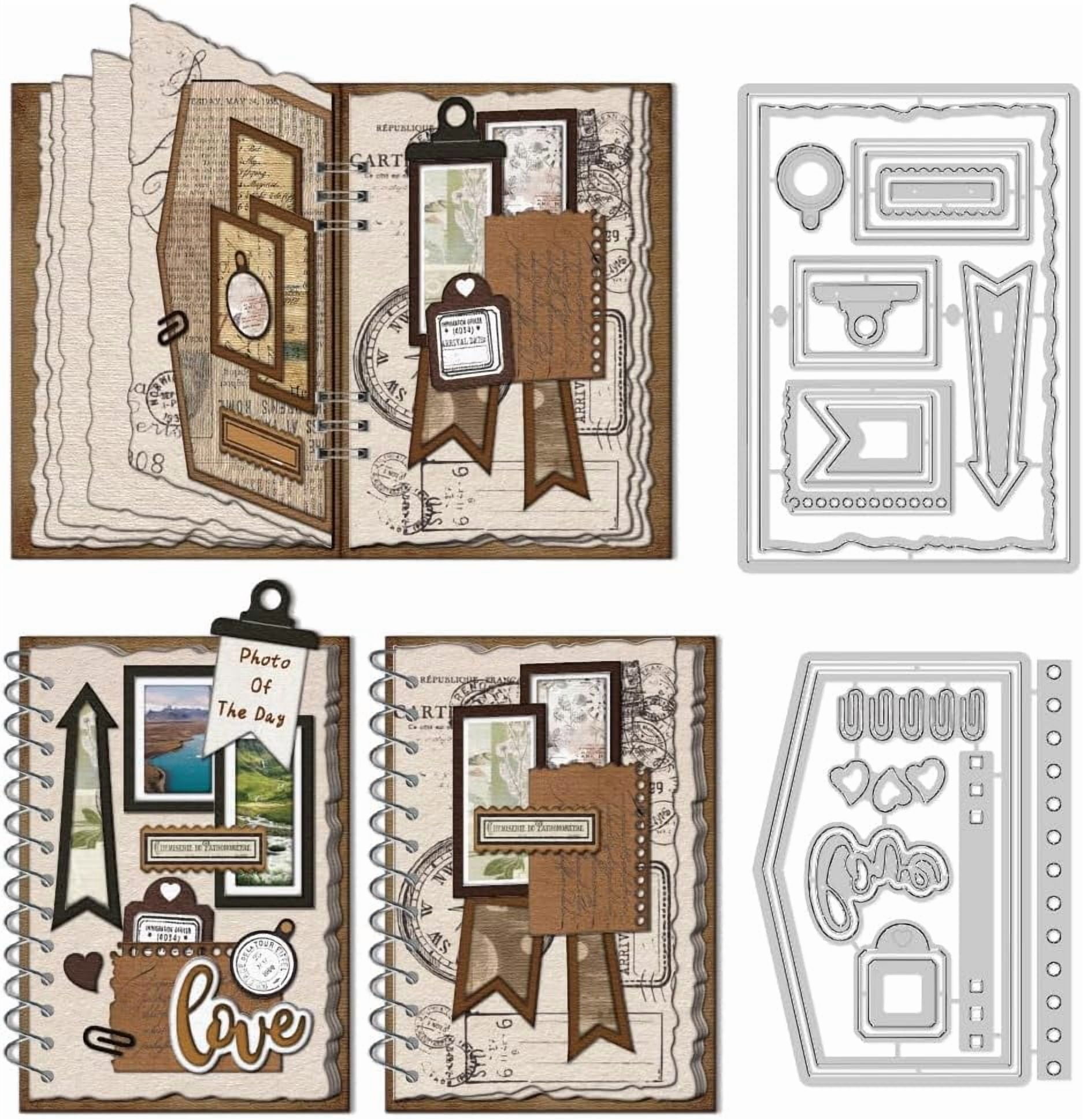 1set 3D Diary Die Cuts for Card Making Loose-Leaf Book Carbon Steel ...