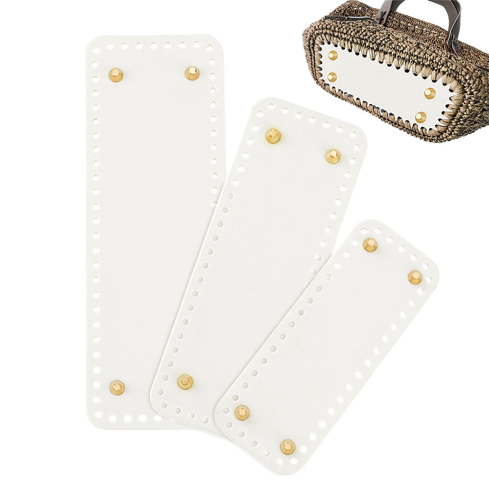 1set 3pcs 3 Sizes Rectangle Plastic bag Bottom for Knitting bag Women ...