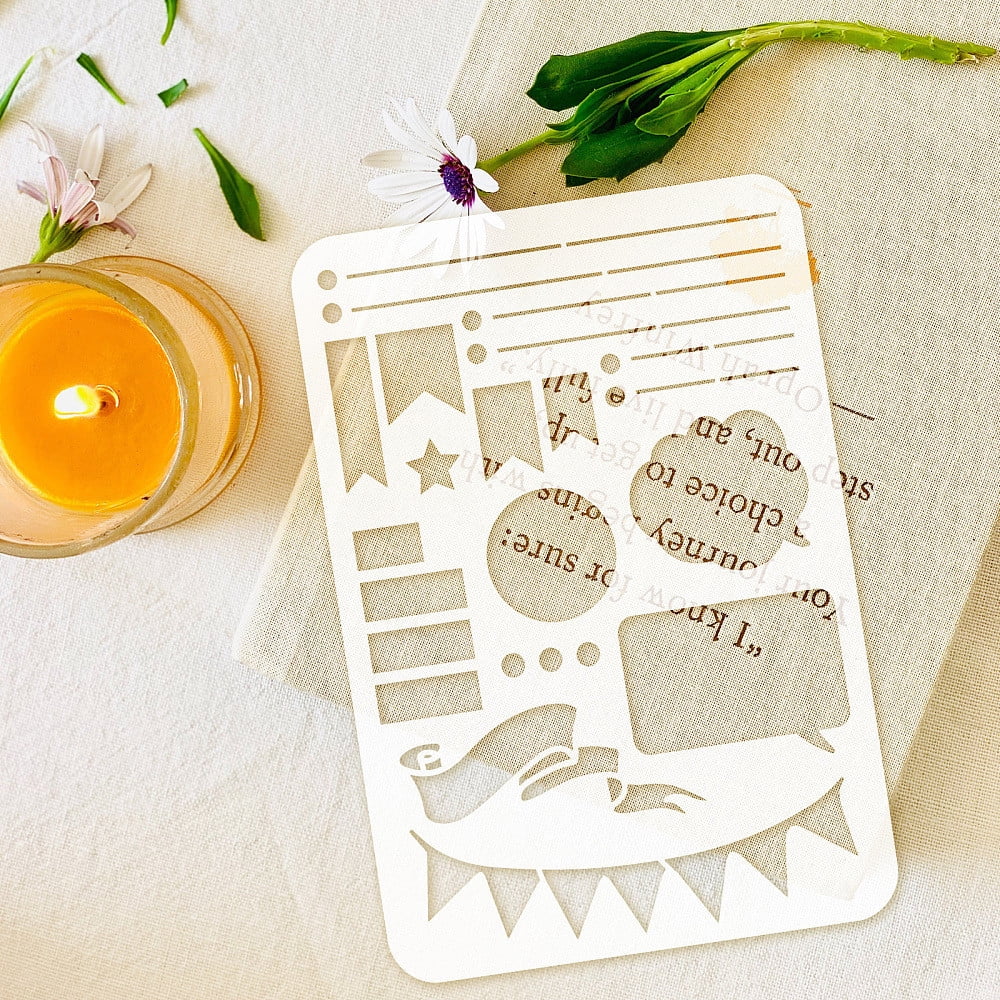 1set 3pcs Geometric Stencils 8.3x11.7inch Large Stencil set Circle ...