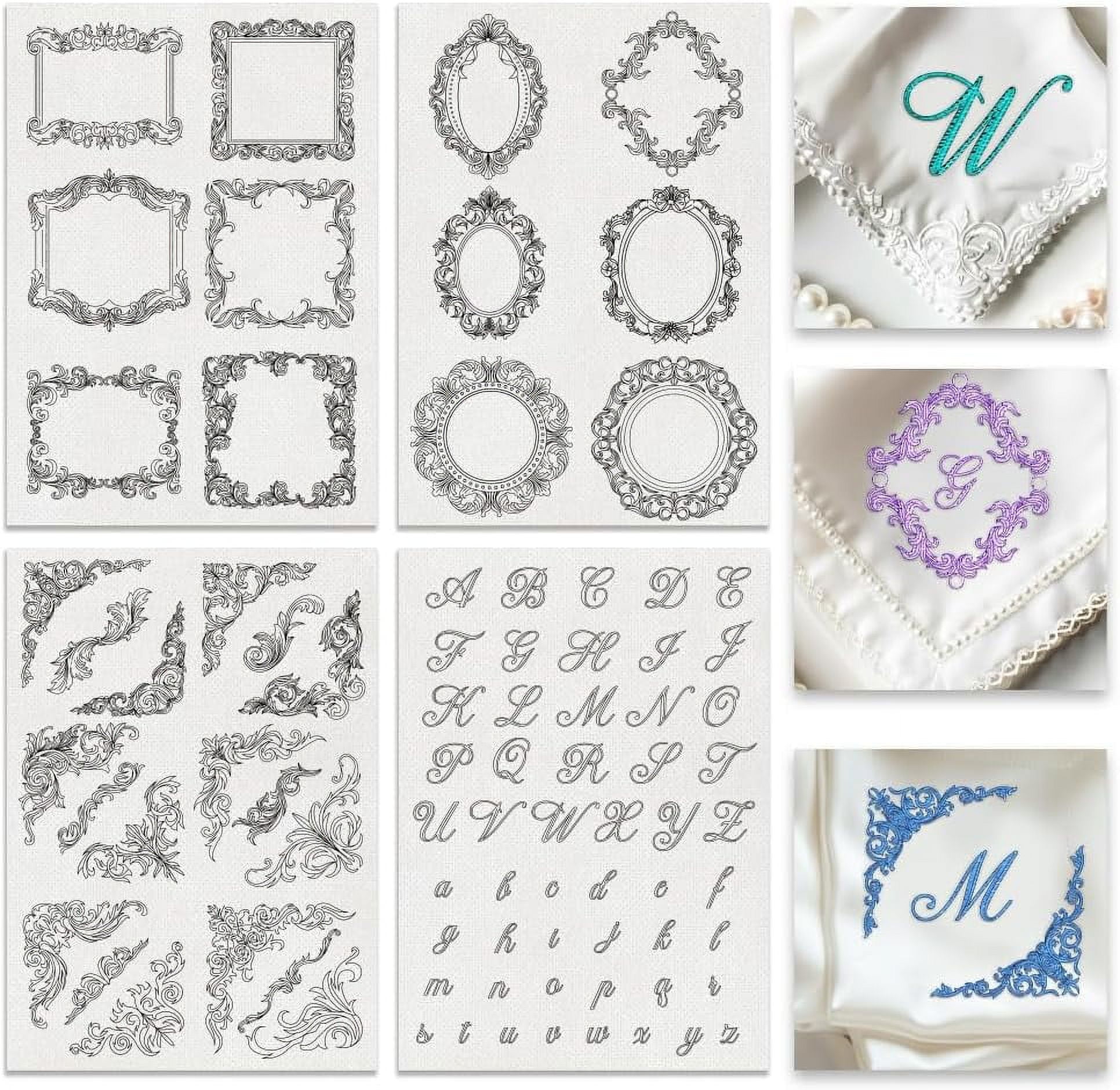 1set 4 Sheets 11.6x8.2 Inch Stick and Stitch Embroidery Patterns Non ...