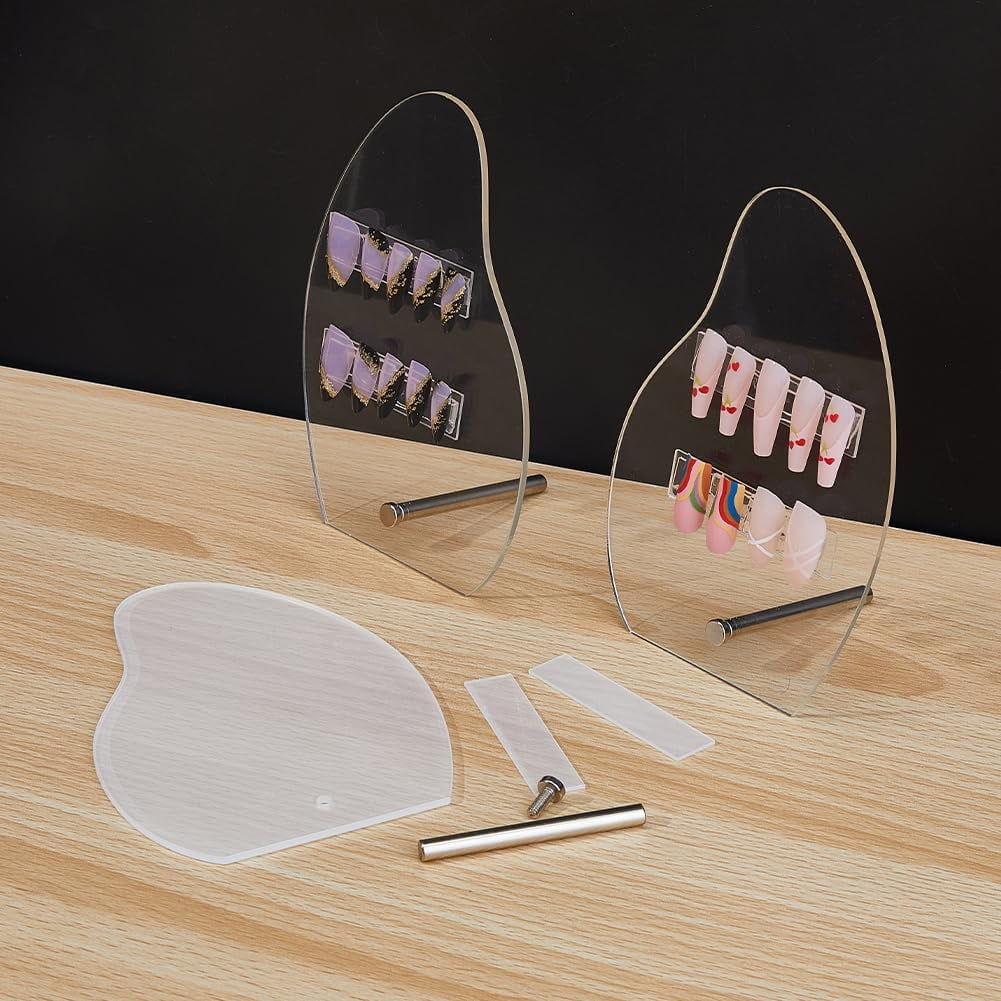 1set 4 sets Acrylic Nail Art Display Board for False Nails Tips Show ...