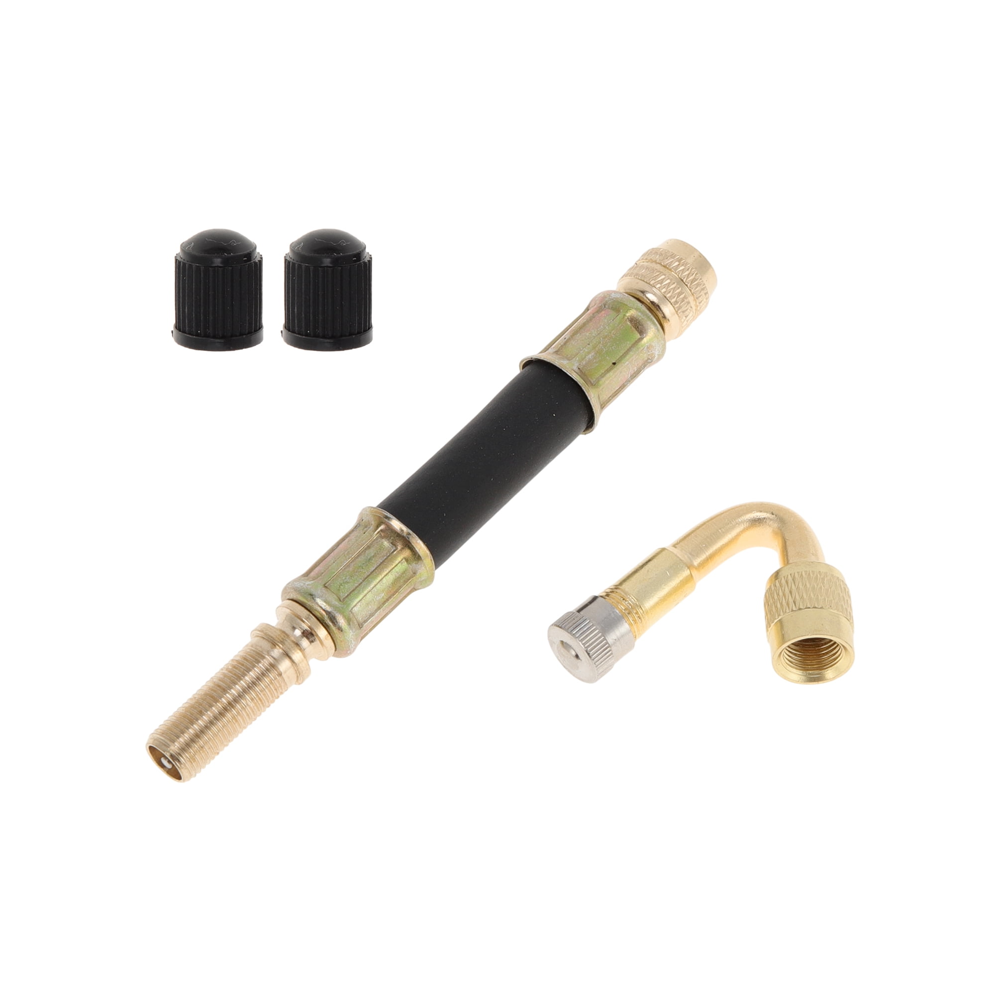 1set 45 Degree Copper Tire Valve Extension with Flexible Plastic 100mm ...
