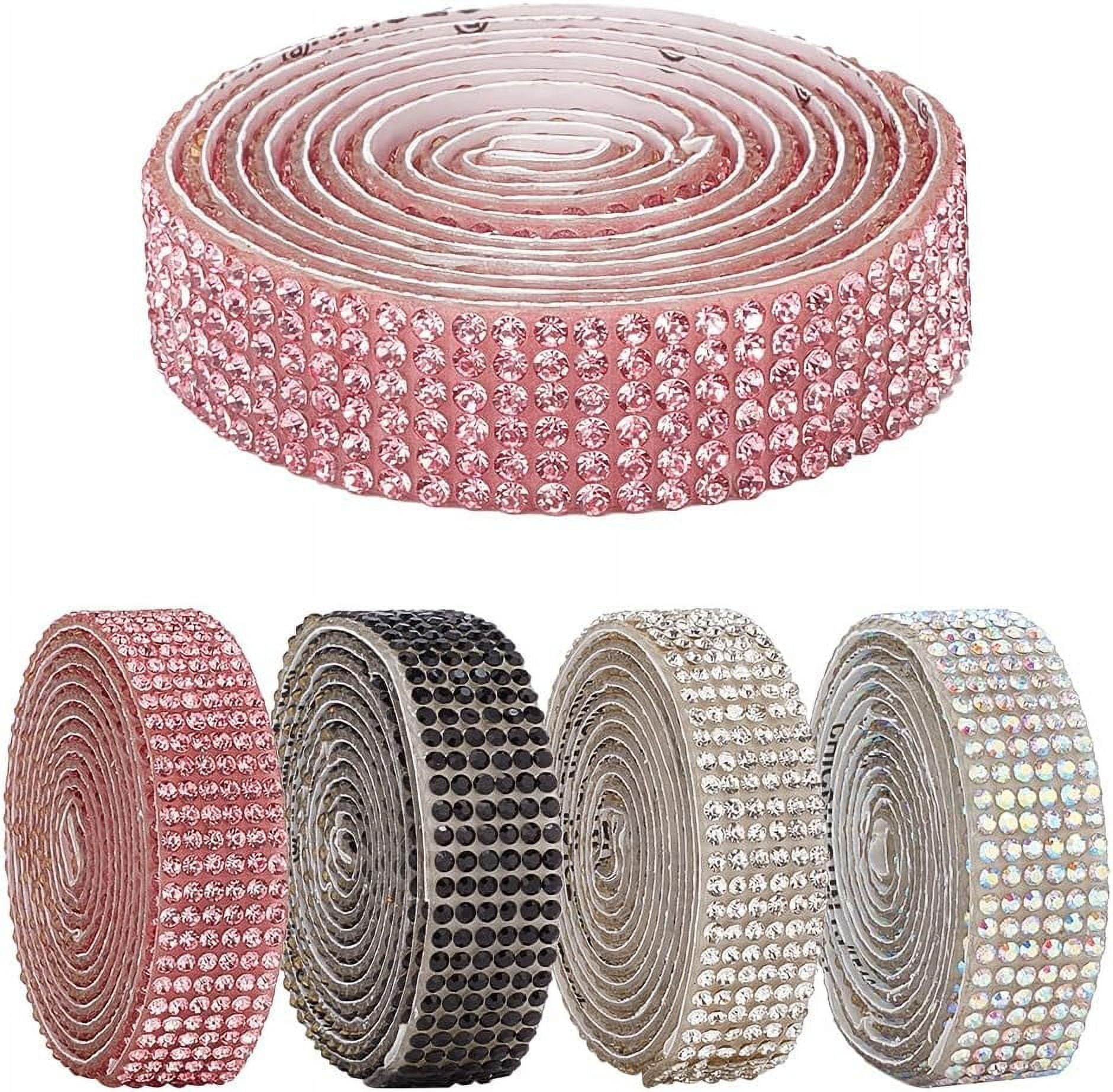 1set 4pcs 4 colors Self Adhesive Resin Rhinestone Tape for Costume ...