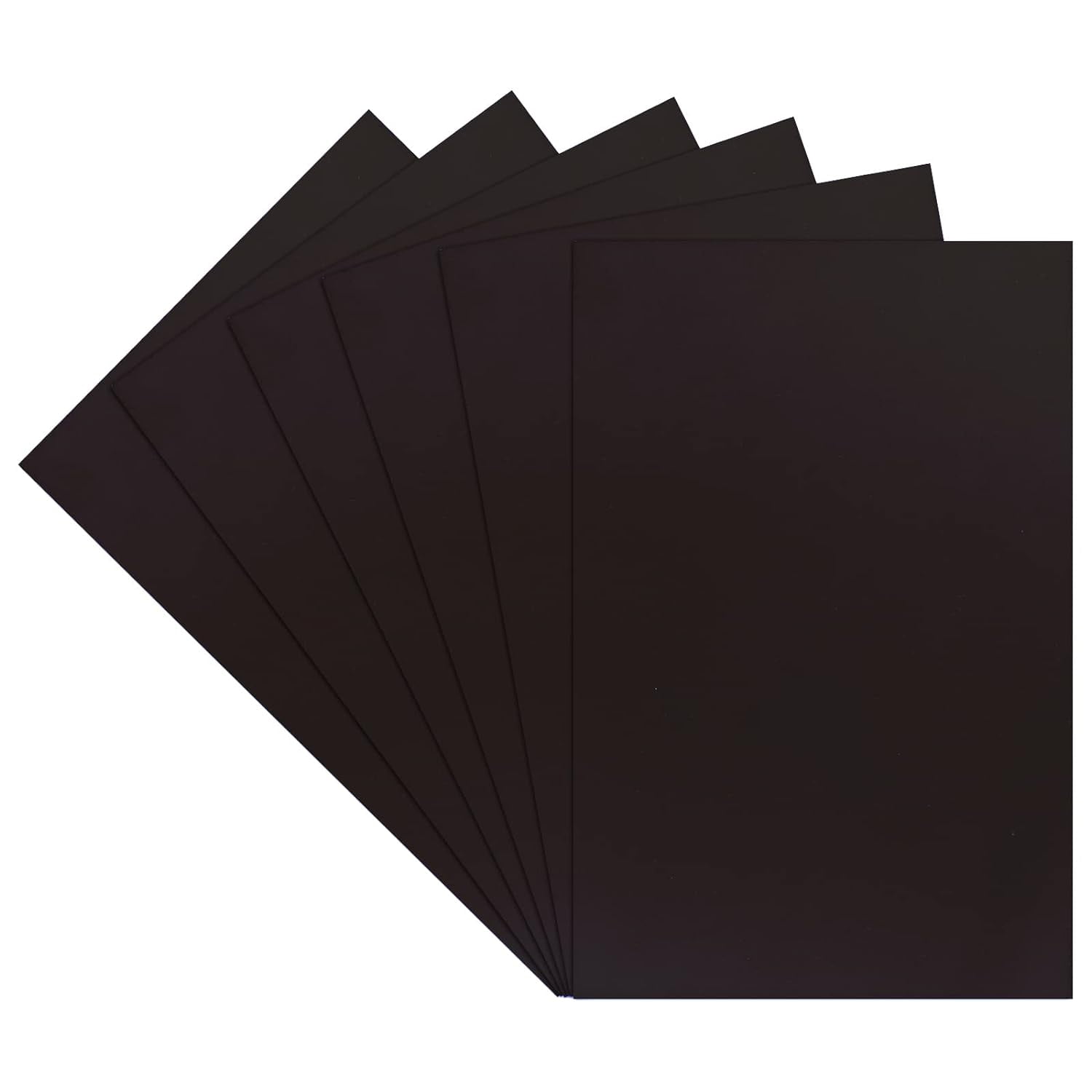 1set 6 Sheets ABS Plastic Board sheet Flexible Black sheet with ...