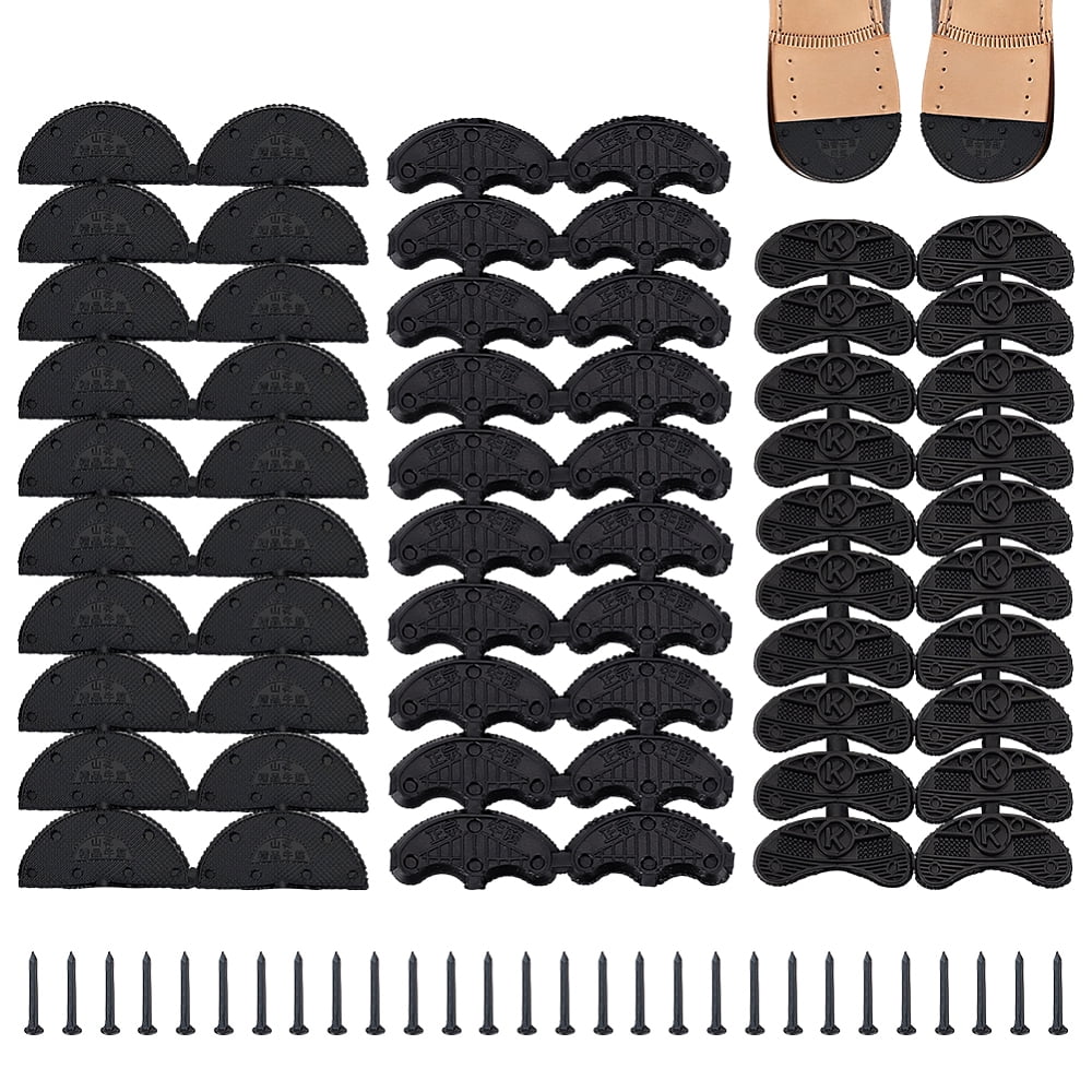 1set 60Pcs Shoe Repair Rubber Heel Replacement Heel Pads 60Pcs Iron ...